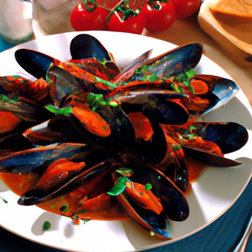 Mediterranean Baked Mussels With Tomato And Basil Recipe ...